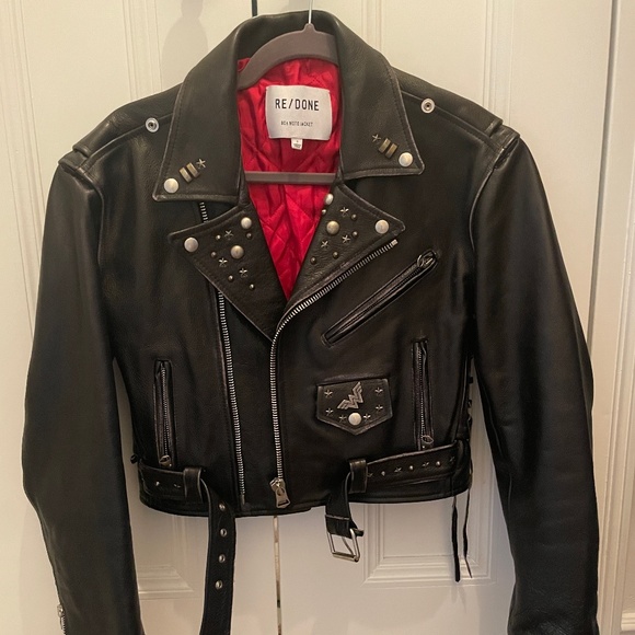 Re/Done | Jackets & Coats | Redone Leather Biker Jacket Limited Edition ...